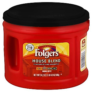 Folgers House Blend Medium Roast Ground Coffee, 24.2 Ounces