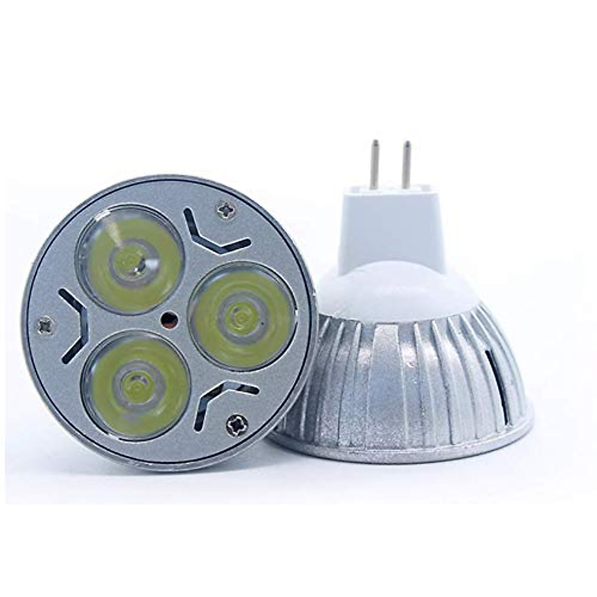 K JINGKELAI MR16 LED Bulbs 3W 12V Cool White 6000K Bulbs GU5.3 Base 35W Halogen Equivalent Not Dimmable 60 Degree Beam Angle LED Spotlight Bulbs for Landscape Recessed Lighting, 6 Pack