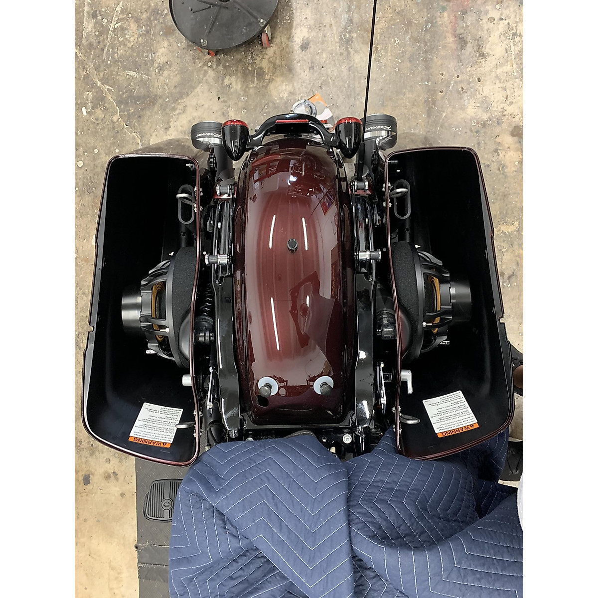 SPL Bagger Audio Harley Saddlebag 10" Mid-mount Inside Speaker Adapter Mounting Rings & Install Kit 2014-2022