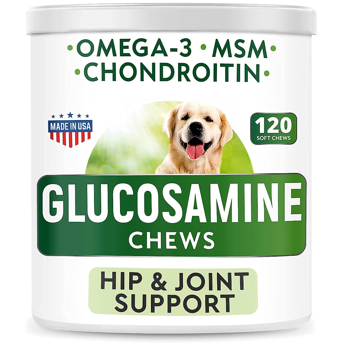 Glucosamine Dog Treats + Grass Treatment for Dog Urine Bundle - Hip Support and Joint Pain Relief Supplement w/ Chondroitin, MSM, Omega-3 + Pee Lawn Repair w Probiotics - Dog Urine Neutralizer