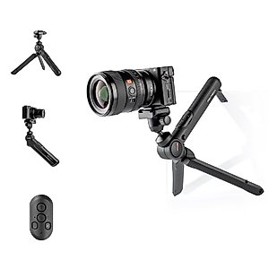 PGYTECH MANTISPOD 2.0 Bluetooth Mini Camera Vlogging Tripod Small Travel Flexible DSLR Pocket Stand Video Vlog Desktop Shooting Selfie Mount with Remote Control