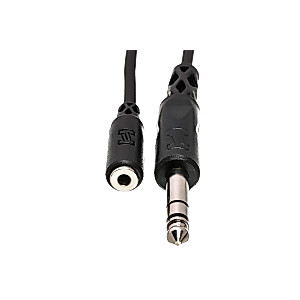 Hosa MHE-325 3.5 mm TRS to 1/4" TRS Headphone Adaptor Cable, 25 Feet