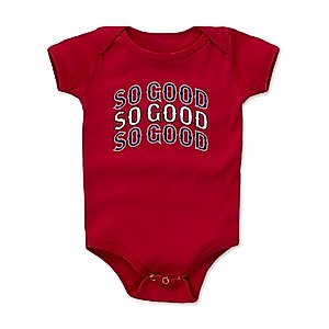 500 LEVEL Boston Baby Infant One Piece Bodysuit (3-6 Months, Red) - Fenway Park Sweet Caroline WHT