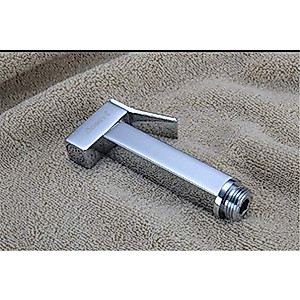 Bathroom Total Brass Chrome Finished Bidet Faucet Toilet Bidet Shower Set Portable Bidet Spray 1.5M Hose Hand Held Bidet Muslim Toilet Shattaf