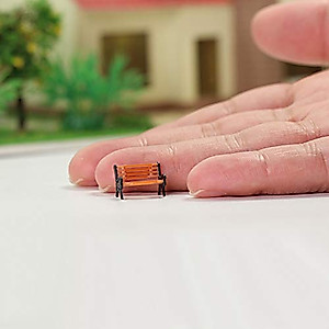 YZ150 10pcs Park Benches Model Train 1:100 Bench 1.31cm or 0.51inch Chair Settee TT Railway Layout New