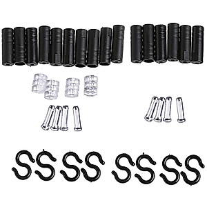 YAKAMOZ 2-in-1 Universal Bike Bicycle Shift Derailleur Cable & Brake Cable Housing Replacement Kit for Moutain Road Bike Cycling Repairing