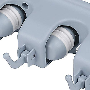 Phoenixee Broom Holder Wall Mount, Broom Holder For Garden, Garage, Multifunctional Mop Holder Wall Mounted, Broom Holder Brackets Equipped with Screws, Broom Holder Brackets (3 Position, 4 Hooks)