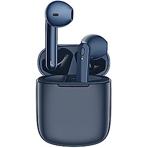 BEBEN True Wireless Earbuds, Waterproof Bluetooth Earbuds, 35Hrs Cyclic Playtime Headphones with Charging Case and mic for iPhone Android, in-Ear Stereo Earphones Headset for Sport Blue