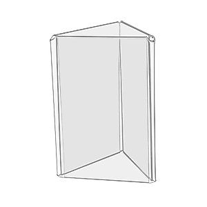 2 Pack Sign Holder 4 x 6 Inch 3 Sided Display Clear Acrylic Restaurant Menu Triangle Shape Table Tent Drink Food Ad Display Countertop Printed Material Advertisements POP by Marketing Holders