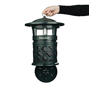 DynaTrap DT2030-GRSR 1 Acre Mosquito & Flying Insect Outdoor Trap and Killer – Kills Mosquitoes, Flies, Wasps, Gnats, & Other Flying Insects - Bug Zapper Alternative – Green