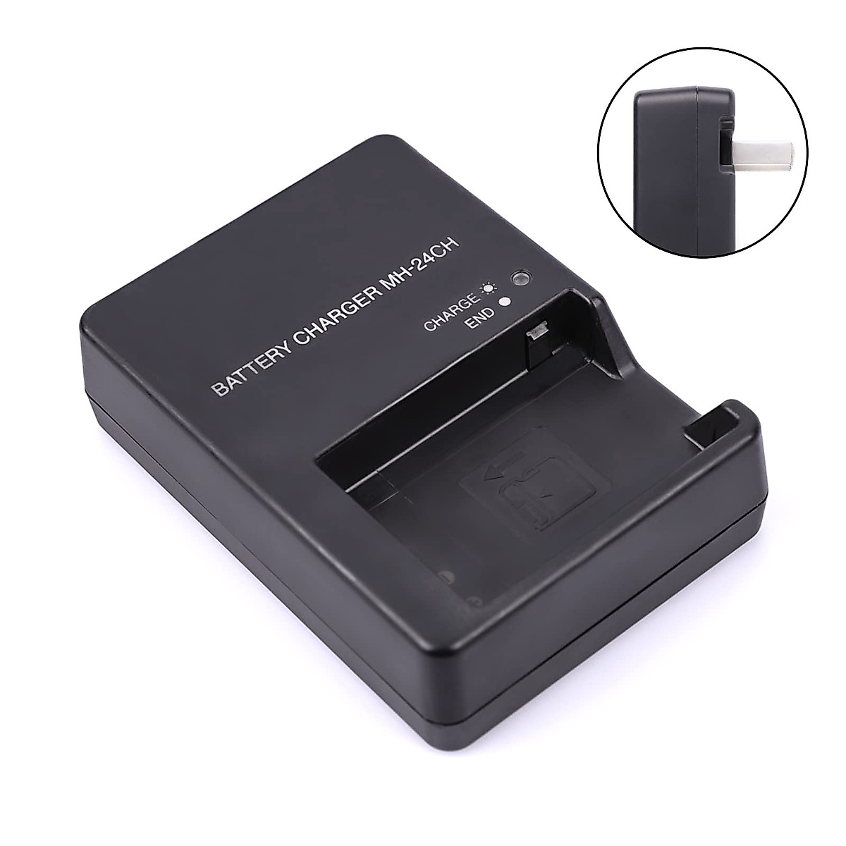 Liphontcta MH-24 Wall Quick Charger for Nikon: EN-EL14 EN-EL14A Li-ion Battery D5100 D5200 D5300 D5500 D5600 D3100 D3200 D3300 D3400 D3500 P7000 P7100 P7700 P7800 Camera Power Supply