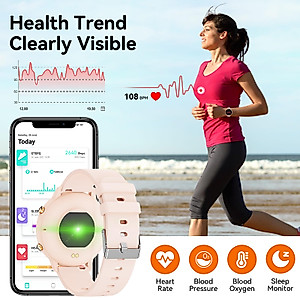 Smart Watch, Bluetooth Call Smartwatch for Men and Women,Monitoring Heart Rate/Sleep/Blood Oxygen/Pedometer,1.39-inch Fitness Tracker with Multiple Sports Modes,Smartwatches fit for IOS and Android