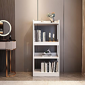 BALANBO 4-Bookshelf Cube Simple Shelf Display Rack Multifunctional Storage Display Rack Suitable for Home Office Living Room Decoration-White…
