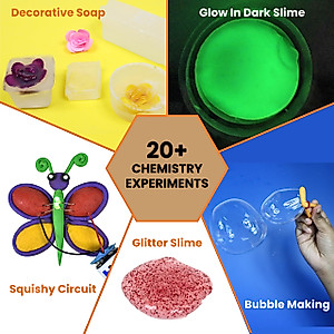 Butterfly Edufields Science Experiment & 20+ Chemistry Lab Kit for kids Ages 4-5-7-8-10 | STEM Toy gift & Fun Educational Projects for boys and girls ages 4+ yrs