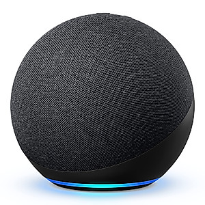 Certified Refurbished Echo (4th Gen) | With premium sound, smart home hub, and Alexa | Charcoal