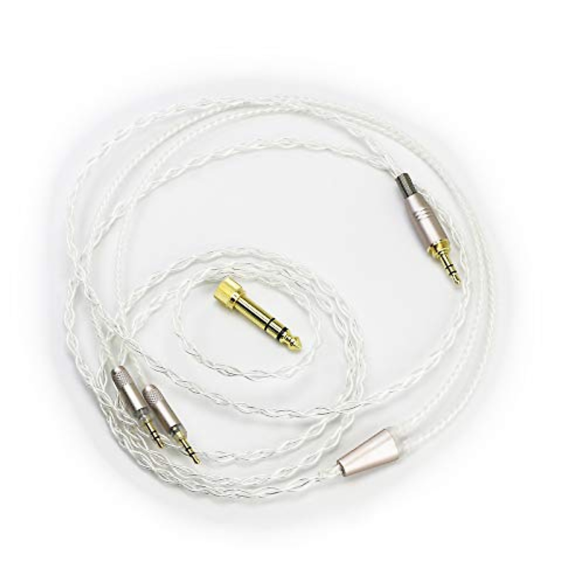 NewFantasia Replacement Audio Upgrade Cable Compatible with Audio-Technica ATH-R70x Professional Headphone with 3.5mm 1/8" Male and 6.3mm 1/4" Adapter