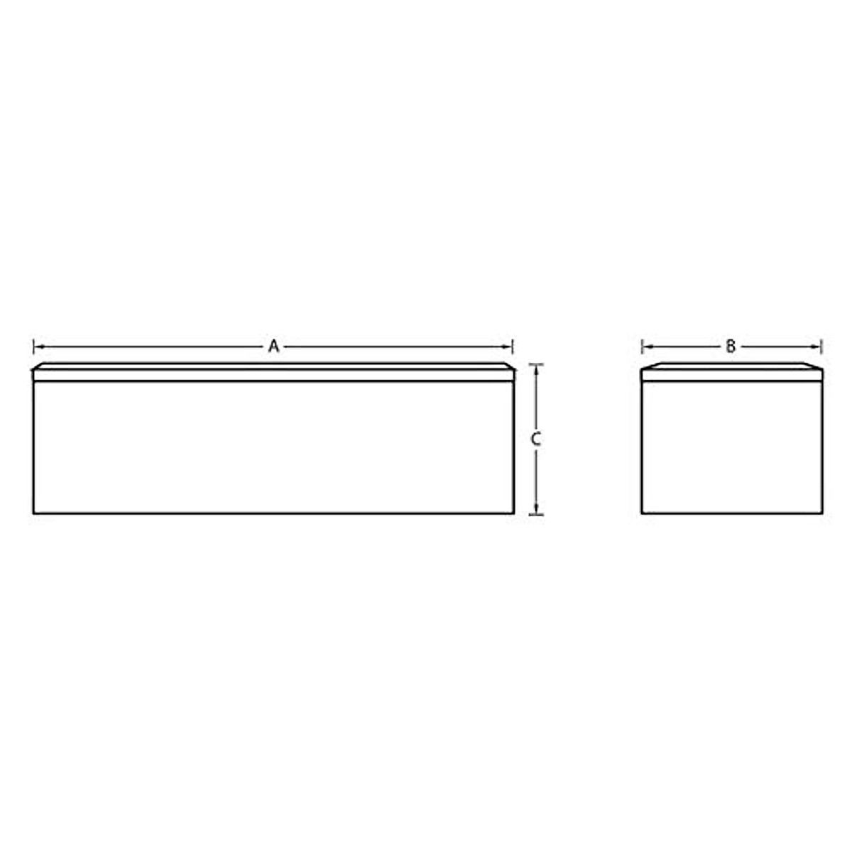 Lund 288273A 36-Inch Aluminum ATV Storage Box, Diamond Plated, Silver