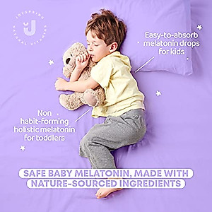 JoySpring SleepBerry Melatonin for Kids with Elderberry - Liquid Melatonin for Kids Sleep Support - Natural Children Melatonin Liquid with Vitamin D - Melatonin for Kids Liquid - Toddler Melatonin