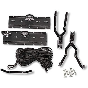 HOMEE Bike Lift, Heavy Duty Bicycle Ceiling Hook Mount Hoist Storage for Garage/Shed, Vertical Bike Holder Indoor Hanging System with Screw