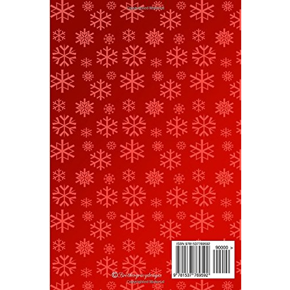 Journal: Red snowflakes notebook