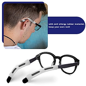 SMARTTOP Eyeglass Ear Grips Sleeve 8Pairs Upgrade anti-slip Silicone Eyeglasses Temple Tips Sleeve Retainer Glasses Ear hooks