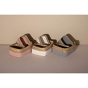 Shiraleah Set of 3 Blush Dalton Organizer Baskets