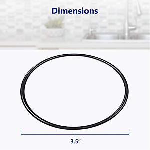 Express Water Replacement O-Ring Kit for Standard 3.5" Diameter Reverse Osmosis RO Water Filter Housing 6 Pcs, BPA Free