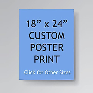 Pera Print - Upload Your Image or Photo - Custom Personalized Photo to Poster Printing, Wall Art Prints (18 x 24 inches), 18x24