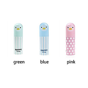 Narutosak Portable Cute Cartoon Penguin Toothbrush Toothpaste Holder Travel Storage Case - Blue