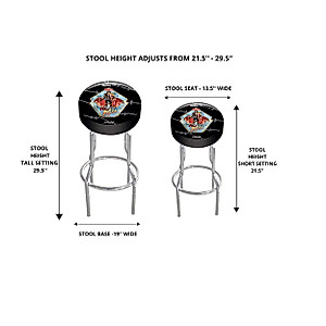 Arcade1Up Final Fight Adjustable Stool, 21.5" to 29.5" - Electronic Games