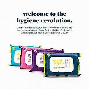 Goodwipes Flushable & Plant-Based Wipes with Botanicals | Dispenser for At-Home Use | Variety Pack with Aloe Septic and Sewer Safe | 240 count (4 packs) - Biggest Adult Wipes