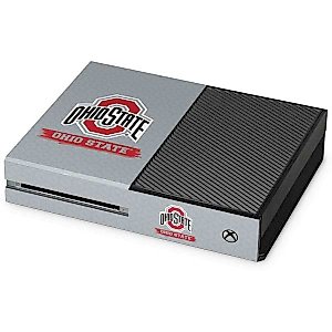Skinit Decal Gaming Skin Compatible with Xbox One Console - Officially Licensed Ohio State University Ohio State Distressed Logo Design