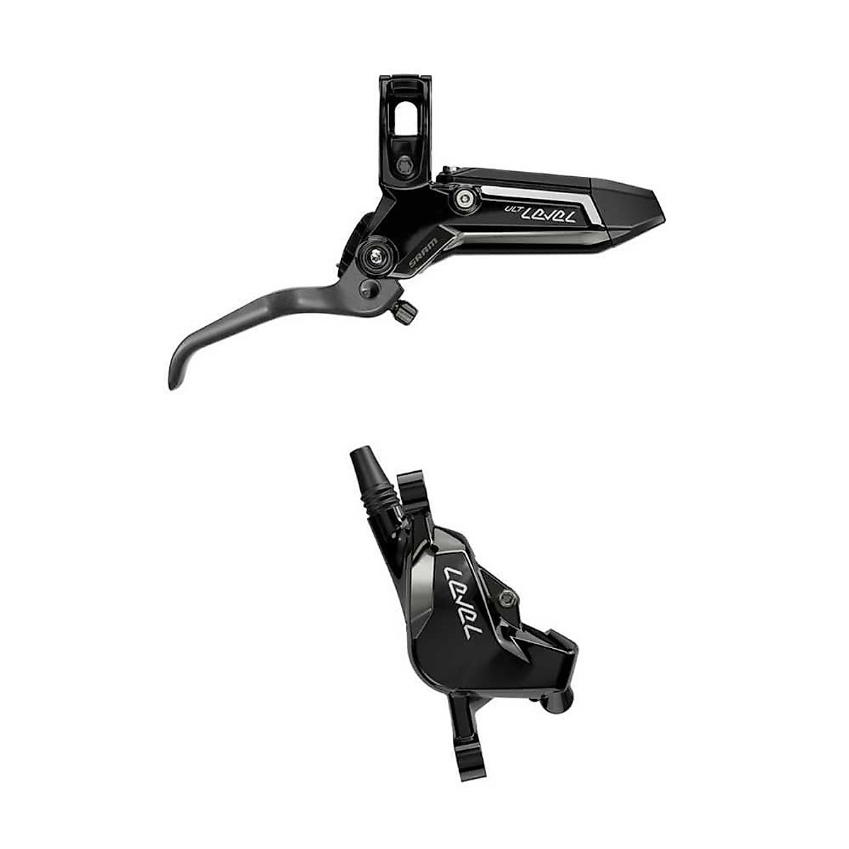 SRAM, Level Ultimate Stealth 2P, MTB Hydraulic Disc Brake, Front, Post mount, Black