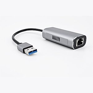 USB 3.1 to Ethernet Adapter with Cooling Vents for Laptop, Mac, Nintendo Switch, by Pacroban