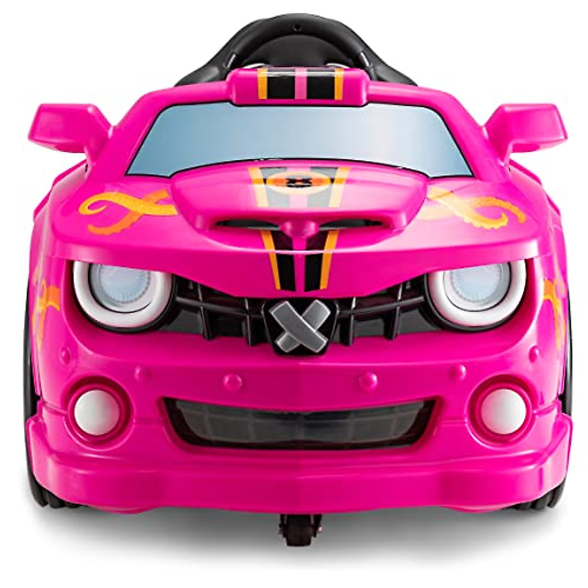 Kid Trax Dizzy Racers 6V Ride On Car – Toddler Toy with 360° Spin, w/Big Wheel, Indoor/Outdoor Toys, Electric Cars for Kids, Ride On for Boys & Girls, Max Weight of 66lbs, Ages 2-5 – Pink CAR