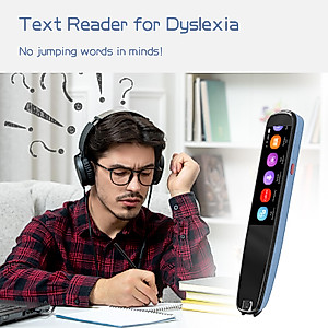 NEWYES Scan Reader Pen Dyslexia Tool Reading Pen for Students Adults, Translator Scanner Pen