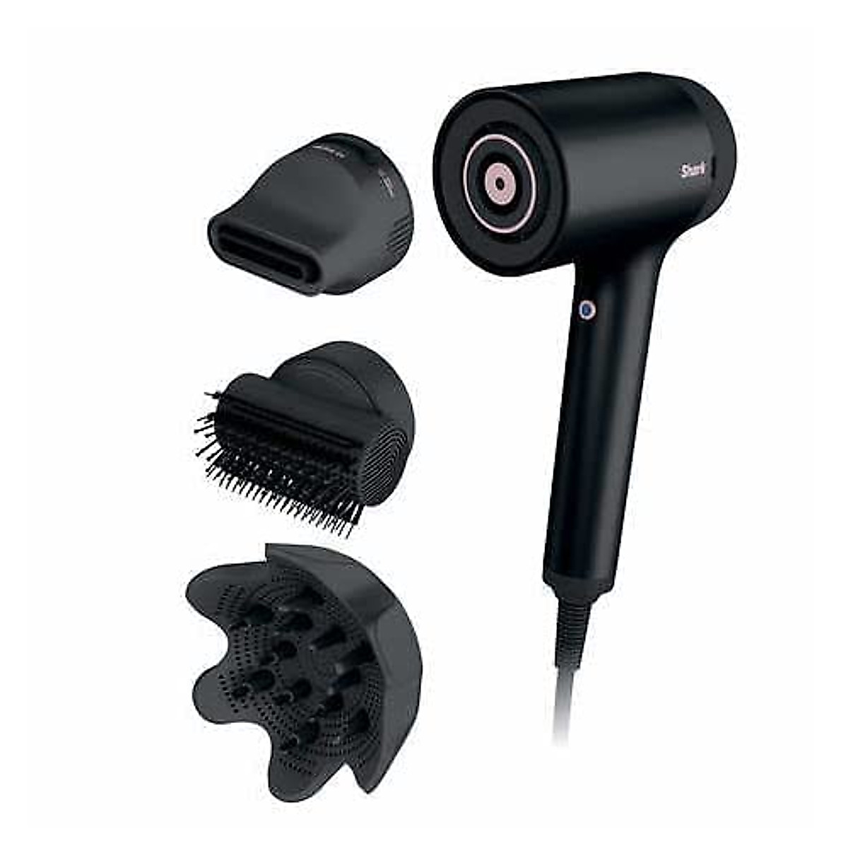 SHARK HyperAir IQ Hair Dryer Ultra-Fast Drying. No Heat Damage. Styles That Last. (Black) (Renewed) 1.0 Count