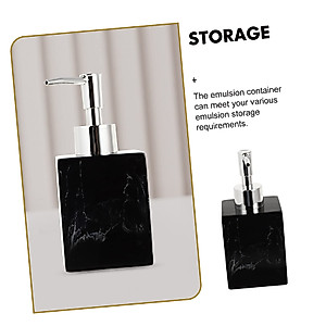 LIFKICH Bottled Shower Gel Bottle Marble Soap Dispenser Makeup Sample Bottles Soap Pump Bottle Lotion Soap Dispenser Foam Pump Bottle Storage Bottle Resin Soap Bottle Simple
