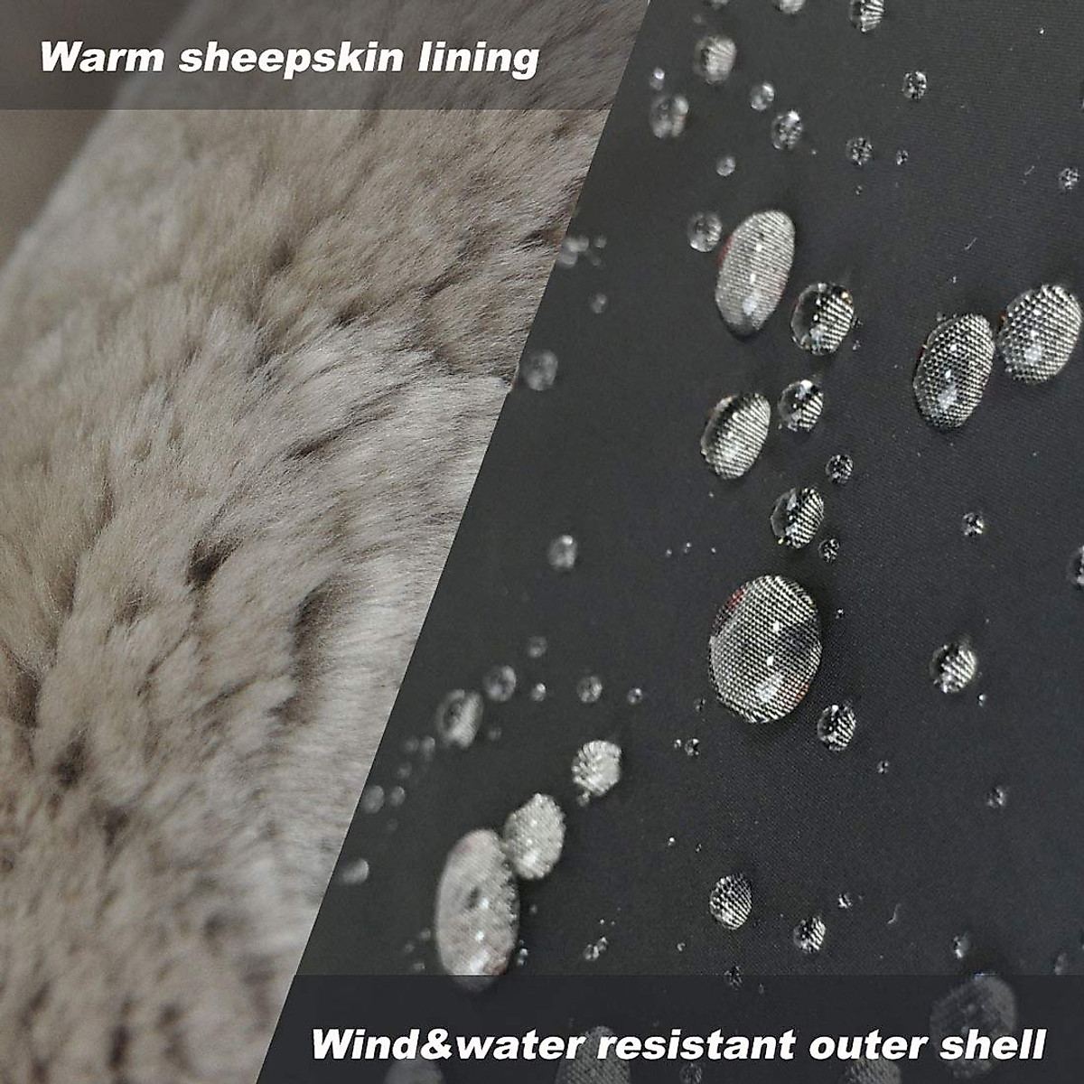 3 in 1 Australia Sheepskin Footmuff for All Stroller,Weather Resistant,Height and Temperature Adjustable Stroller Bunting Bag,High Performance Lambskin Bunting Bag for Travel Gear