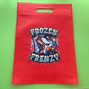 Cihomia Custom Reusable Merchandise Tote Bag Personalized Text Logo - Recyclable cloth bag Grocery 50-100PCS (9.8x11.8 inch)