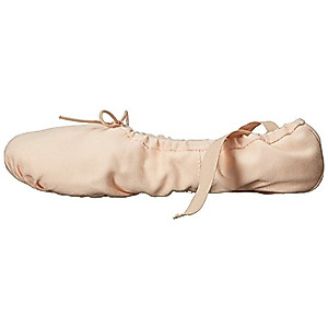 Sansha unisex-adult Pro 1 Canvas Ballet Slipper,Light Pink,6 M (4 M US Women's)