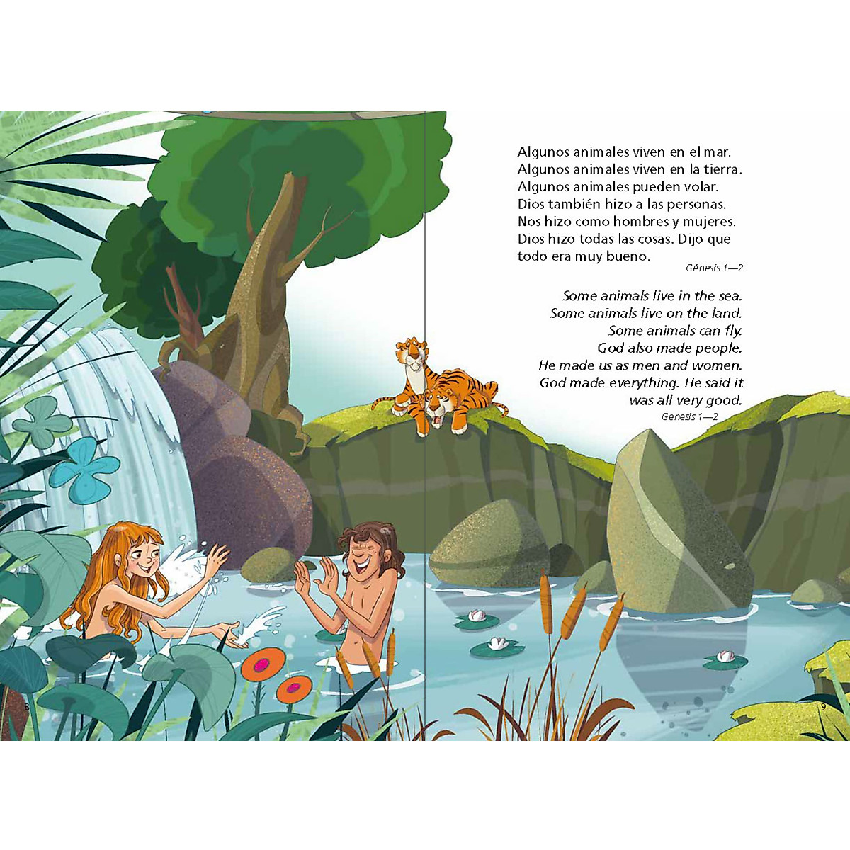 Easy to Read Bible (Bilingual) / La Biblia fácil de leer (Bilingüe): Practice your reading and learn the Bible (Spanish Edition)