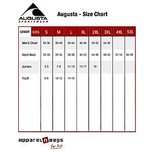 Augusta Sportswear Women's 5045, Black/White, Large