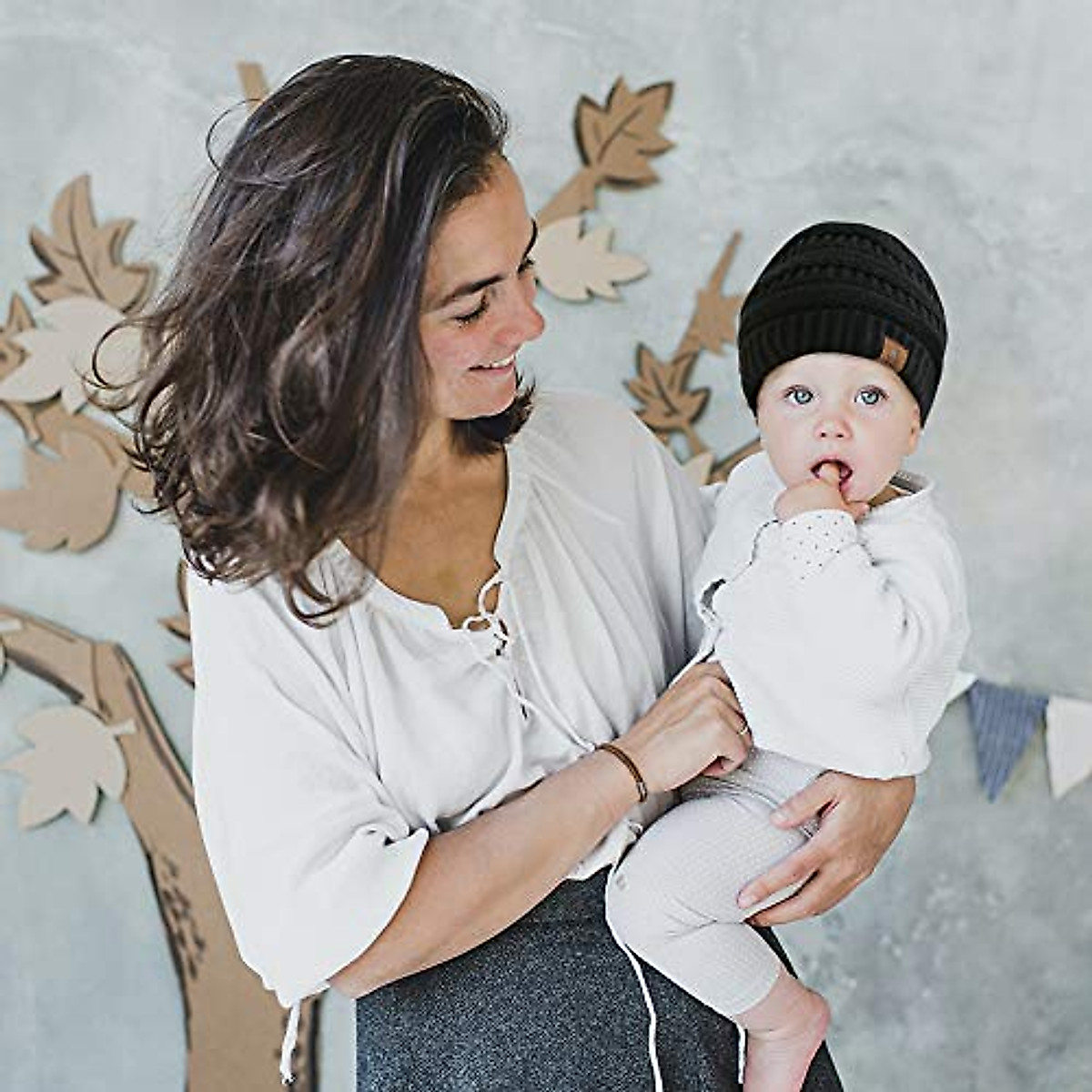 Didida Soft Warm Knitted Baby Hats Infant Toddler Baby Beanies Baby Winter Wool Hats