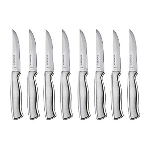 Farberware Stainless Steel Steak Knife Set, 8-Piece, Stainless Steel