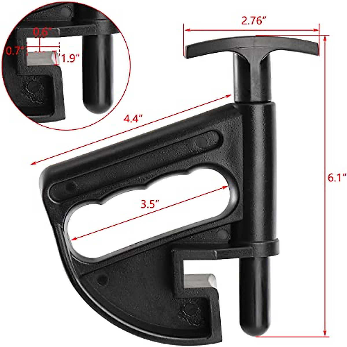 Hedume 4 Pack Tire Changer, Nylon Tire Bead Clamp Drop Center Tool, Universal Rim Pry Tire Changer Wheel Changing Helper Heavy Duty