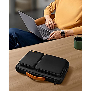 tomtoc 360 Protective Laptop Sleeve for 14-inch MacBook Pro M2/M1 Pro/Max A2779 A2442 2023-2021, 13.5-14.4 Inch Surface Laptop Studio/5/4/3, Water-Resistant Carrying Case for ASUS VivoBook/ZenBook 14