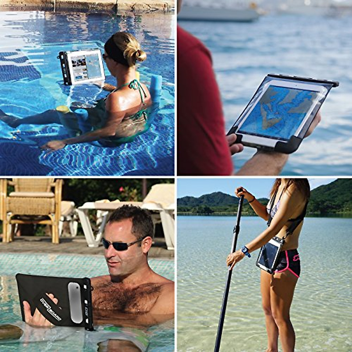 OverBoard Ipad Mini Waterproof Case, Black
