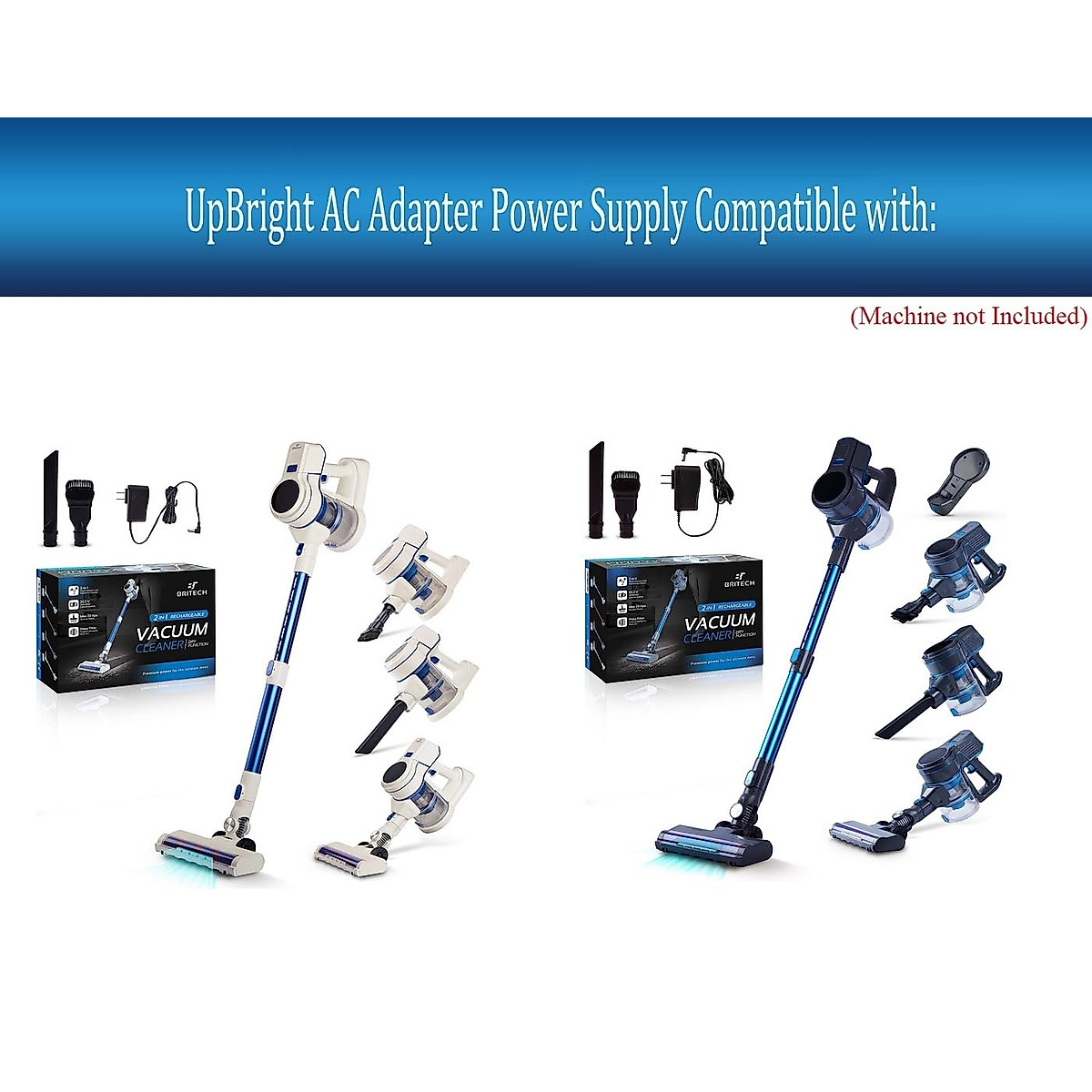 UpBright 31V AC/DC Adapter Compatible with Britech Premier Series BR-SV-1-NW BRSV-1-WB BR-SV1-BKR BR-SV-1-WS 25.2V 2000mAh Li-ion Battery 250W Cordless Stick Vacuum Cleaner 500mA Power Supply Charger