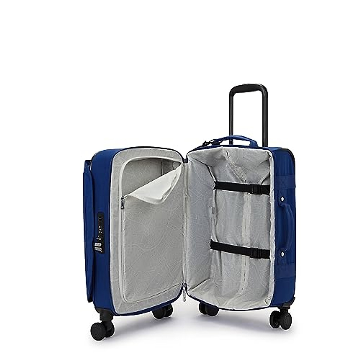 Kipling Spontaneous Small Rolling Luggage Deep Sky Blue